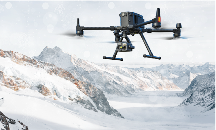 Flying a drone in snow store